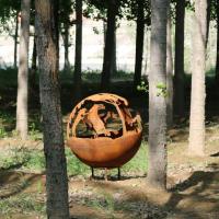 China Outdoor Fire Bowls 800mm Diameter Outdoor Extra Large Fire Bowl - Versatile Wood And Gas Cooking for sale