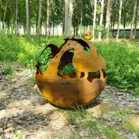 China Garden Portable 3mm Thickness Steel Fire Pits Wood/Gas Fuel Type Corten Steel for sale