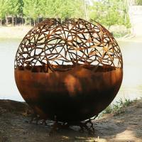 China Garden Portable 3mm Thickness Steel Fire Pits Wood/Gas Fuel Type Corten Steel for sale