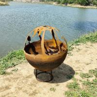 China Garden Portable 3mm Thickness Steel Fire Pits Wood/Gas Fuel Type Corten Steel for sale