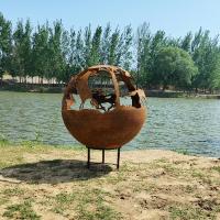 China Customizable Steel Fire Pits Wood/Gas Type 6mm Thickness Steel Bowl Fire Pit for sale