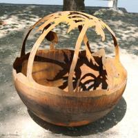China Hand Crafted Corten Steel Fire Pits Fuel Type Wood Gas Propane for sale
