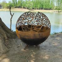China Hand Crafted Corten Steel Fire Pits Fuel Type Wood Gas Propane for sale
