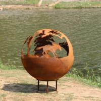 China Spring Corten Steel Smokeless Fire Pit Outdoor for sale