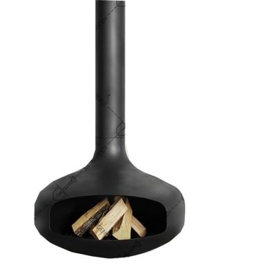 China Heavy Duty Stylish Custom Wood Burning Fire Pits Wall Hanging Burner for sale