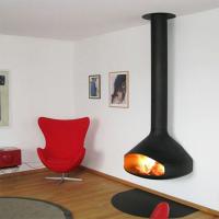 China Heavy Duty Stylish Custom Wood Burning Fire Pits Wall Hanging Burner for sale