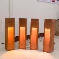 China 2mm Thickness Led Bollard Lights Outdoor Powder Coated Finish For Pathway for sale