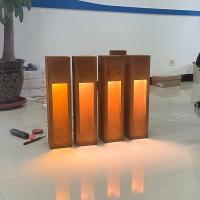 China 2mm Thickness Led Bollard Lights Outdoor Powder Coated Finish For Pathway for sale