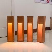 China Customized Wattage Led Bollards Outdoor Waterproof Metal Rust Or Black 10W for sale