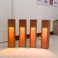 China Customized Wattage Led Bollards Outdoor Waterproof Metal Rust Or Black 10W for sale