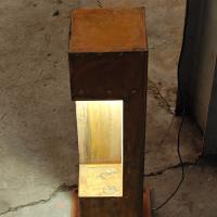 China 10W Solar Bollard Garden Lights Powder Coated Or Rusty Finish Corten Steel for sale