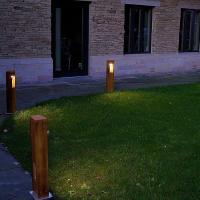 China 120V Led Garden Bollard Lights Customized Thickness Energy Saving for sale