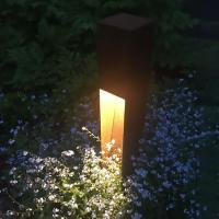 China 120V Led Garden Bollard Lights Customized Thickness Energy Saving for sale