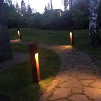 China 3000K Bollard Lighting Outdoor Corten Steel For Lawn for sale