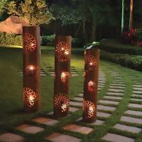 China 3000K Led Garden Bollard Lights Corten Steel IP65 for sale