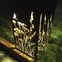 China Backyard Led Bollard Lights Outdoor Corten Steel Discover Beauty And Durability for sale