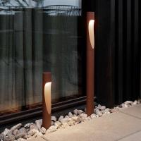 China Corten Steel Led Garden Bollard Lights Outdoor Create Inviting Ambiance for sale