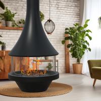 China Indoor Carbon Steel Gas Hanging Fireplace For Housewarming for sale