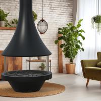 China Indoor Carbon Steel Gas Hanging Fireplace For Housewarming for sale
