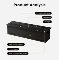 China Remote Control Electric Fireplace Insert 3d Atomization Led Water Vapor Fireplace for sale