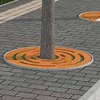China Pathway Corten Steel Gratings Safety Grating Panels Tree Guard Metal Tree Cover Grating for sale