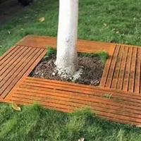 China Outdoor Sidewalk Corten Steel Trees Grate Outside Street Metal Square Tree Grilling for sale