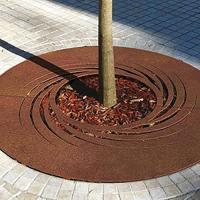 China Garden Metal Ornaments Metal Tree Grate Palm Tree Metal Protection Tree Grating for sale