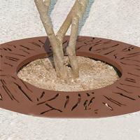China Garden Metal Ornaments Metal Tree Grate Palm Tree Metal Protection Tree Grating for sale