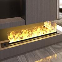 China 1200mm Indoor Luxury stainless steel  Fireplace Fake Flame Water Vapor Fireplace for sale