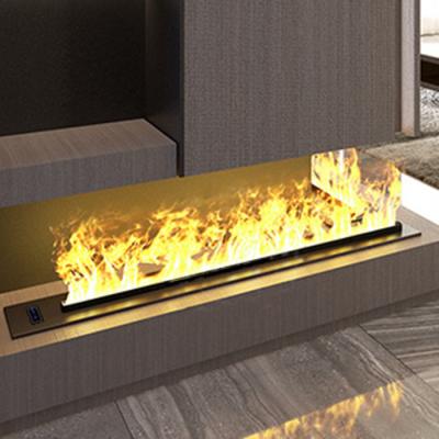 China 1200mm Indoor Luxury stainless steel  Fireplace Fake Flame Water Vapor Fireplace for sale