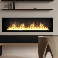 China 1200mm Indoor Luxury stainless steel  Fireplace Fake Flame Water Vapor Fireplace for sale