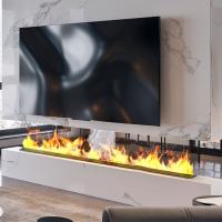 China 1200mm Indoor Luxury stainless steel  Fireplace Fake Flame Water Vapor Fireplace for sale