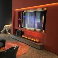 China Intelligent 3d Mist Fireplace Water Steam Electric Fireplace With Color Flame Changing for sale