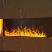 China Adjustable Remote Control Media Wall Mounted Led Flame Decor Electric Water Vapor Fireplace for sale