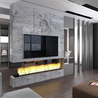 China Adjustable Remote Control Media Wall Mounted Led Flame Decor Electric Water Vapor Fireplace for sale