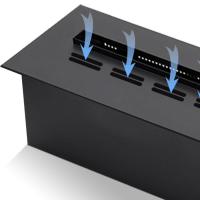China Adjustable Remote Control Media Wall Mounted Led Flame Decor Electric Water Vapor Fireplace for sale