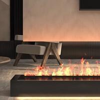 China Modern Technology Metal Water Vapor Fireplace For Indoor/Living Room/Hotel for sale