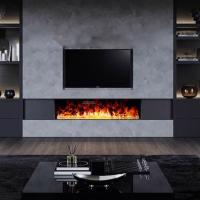 China Adjustable Led Lights Indoor Led Electric Fireplace For Modern Living Room Rectangular Shape And Style for sale