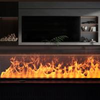 China Upgrade Your Space With A Remote Control Embedded Water Steam Fireplace Freestanding Design for sale