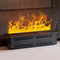 China Modern Fireplace Steel Material Water Vapor Electric Steam Fireplace With Remote Control Function for sale