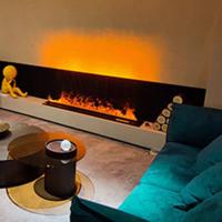 China Remote Control Steel Water Vapor Mist Electric Fireplaces With Remote Control And Water Addition for sale