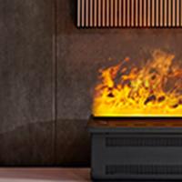 China Steel Led Electric Fireplace for Freestanding Installation in Indoor/Living Room/Hotel for sale