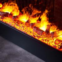 China Steel Material Led Electric Fireplace for Water Vapor Fireplace in Rectangular Shape for sale