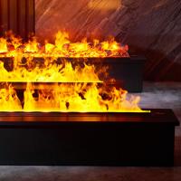 China Water Vapor Fireplace Steel Material Led Electric Fireplace Freestanding for sale