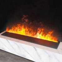 China Rectangular Led Electric Fireplace Stylish For Indoor/Living Room/Hotel for sale