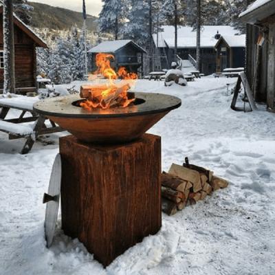 China Customized Easy Removal Outdoor Corten Steel BBQ Grill For Performance for sale