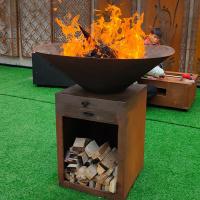 China Customized Easy Removal Outdoor Corten Steel BBQ Grill For Performance for sale