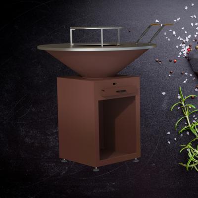 China 800mm/1000mm/1200mm Diameter Corten Steel BBQ Grill outdoor fire grill for sale