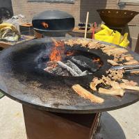 China 800mm/1000mm/1200mm Diameter Corten Steel BBQ Grill outdoor fire grill for sale
