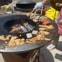China Outdoor Cooking Made Easy With A Weathering Steel Barbecue Grill Made Of Corten Steel for sale